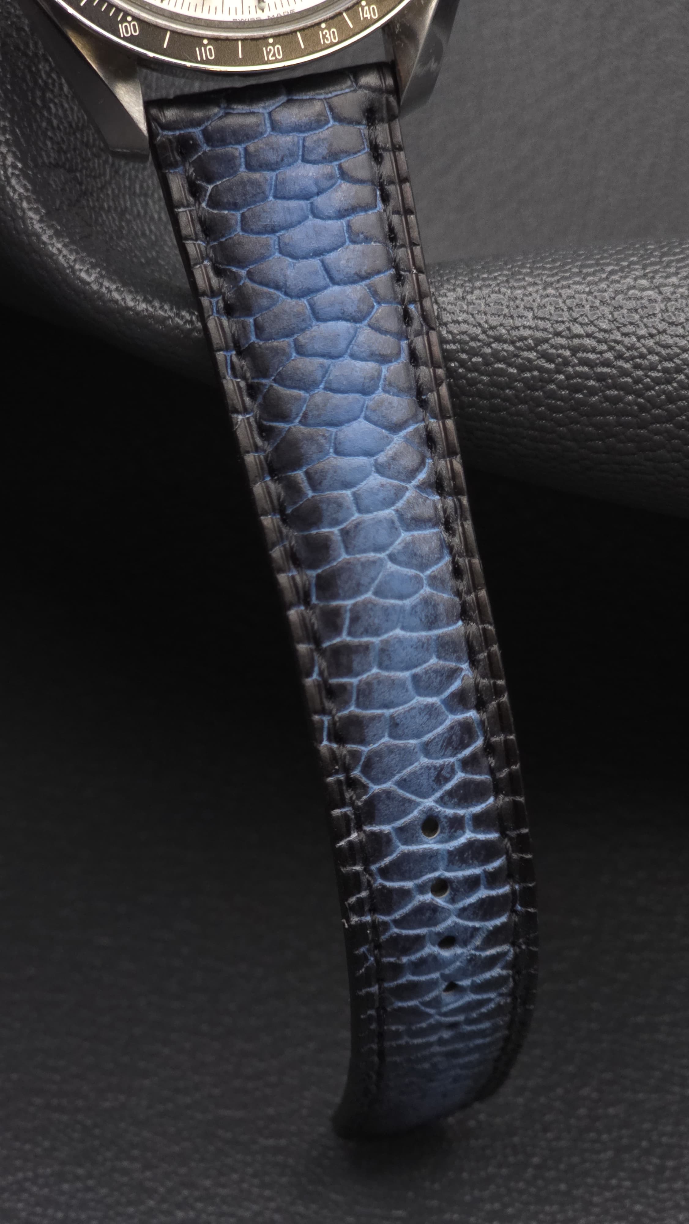 MONOCHROME x Terry Crafted - Beaver Tail Strap - Black/Blue Fumé ...