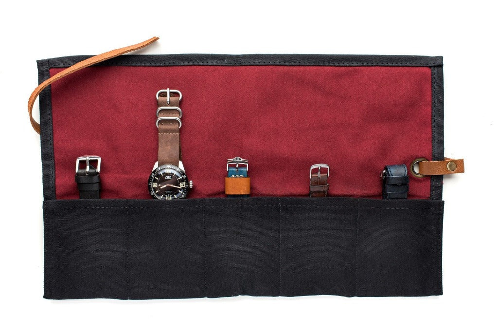 Monochrome - Canvas Watch Roll -Black – Monochrome Shop