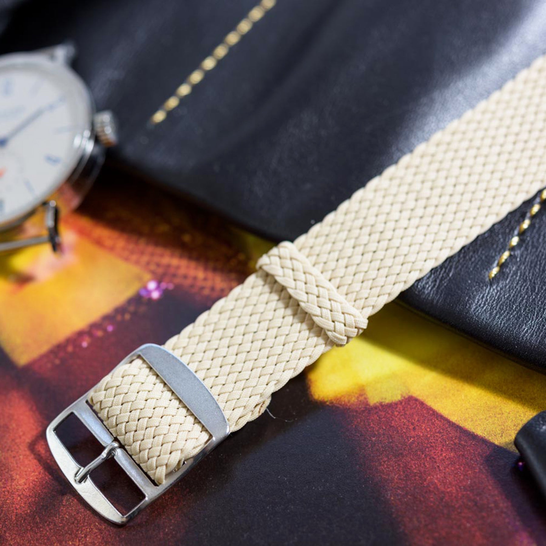 Perlon Watch Strap - Sand – Monochrome Shop